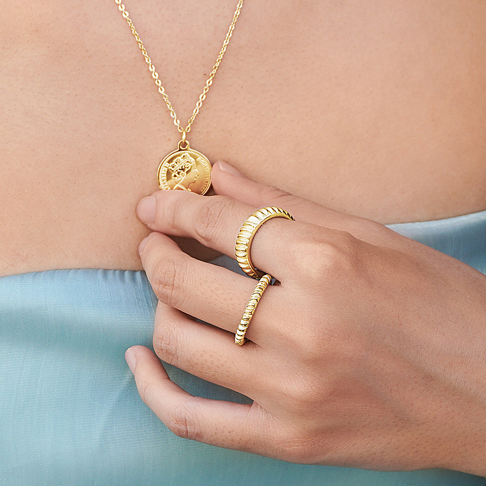 Modern Ribbed Ring – Ciunofor