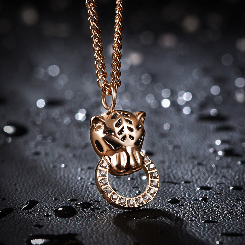Stainless steel leopard head necklace-NSSN600ST – Ciunofor